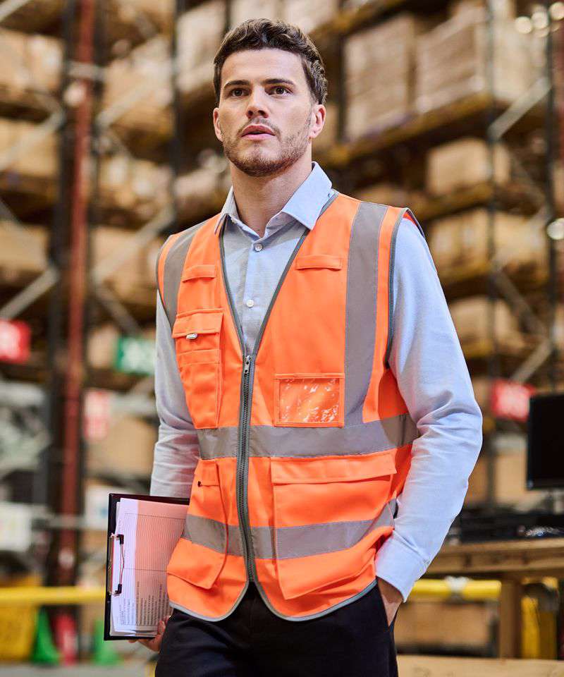 Pro hi-vis executive vest | RG469 | Up Your Street Ltd